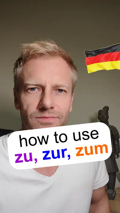 Dative preposition: zu / Learn German with Max