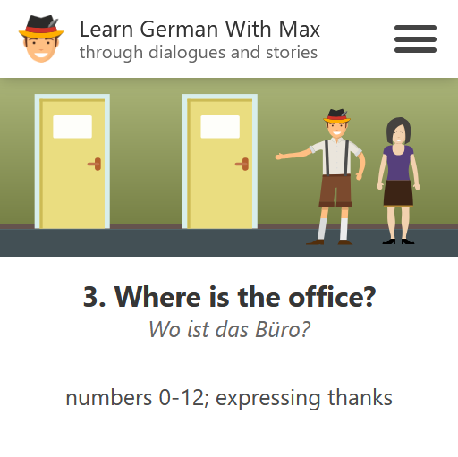 3. Where is the office? / Learn German with Max