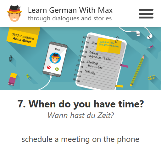 7. When do you have time? / Learn German with Max